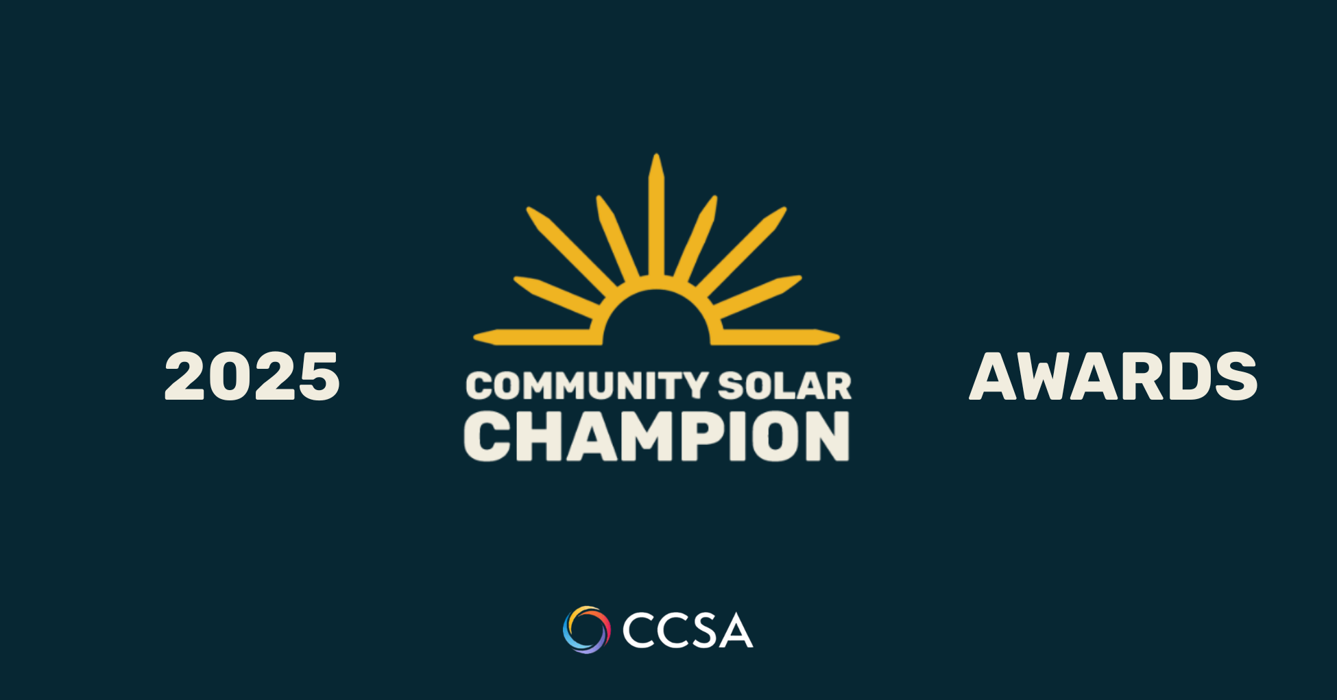 CCSA Announces 2025 Community Solar Champions | Coalition for Community Solar Access